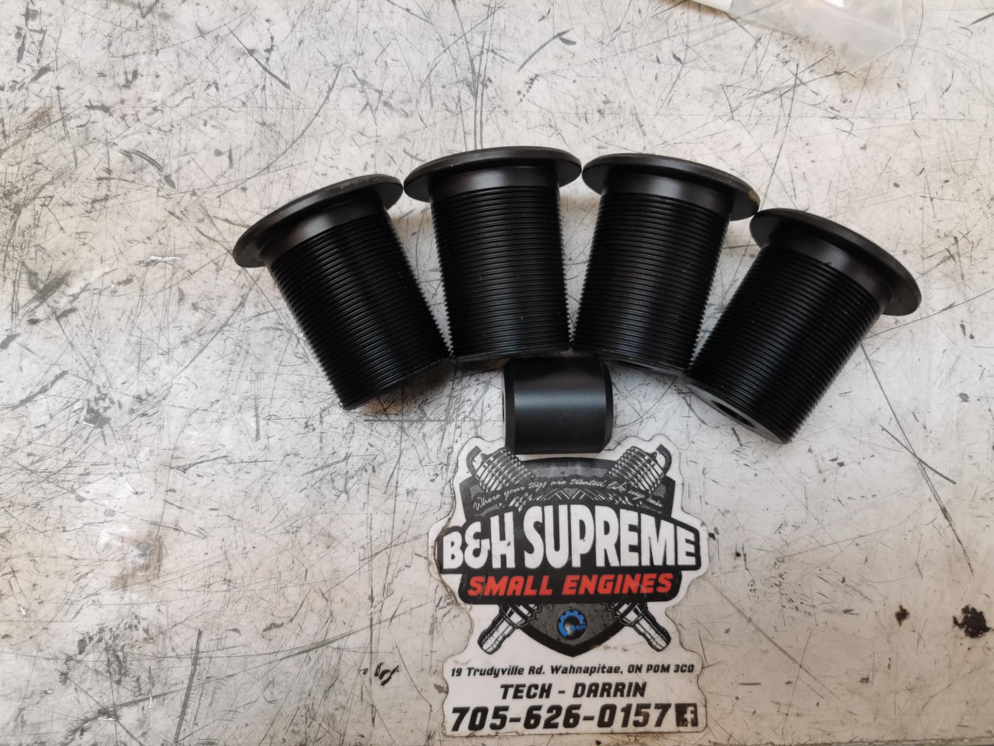 Can-Am Solid delrin motor Mounts | B&H Supreme Small Engines